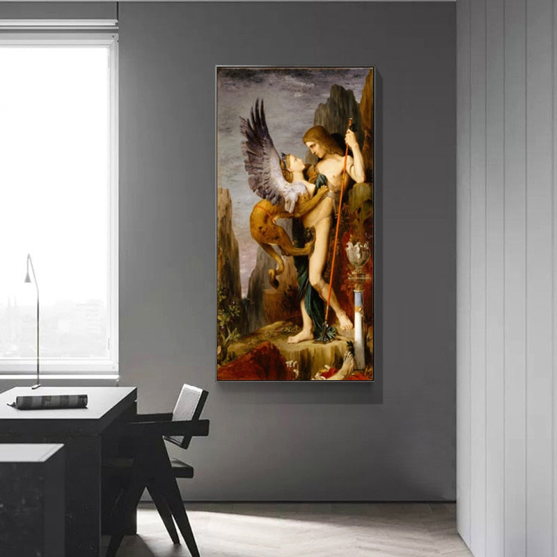oedipe et le sphinx gustave moreau